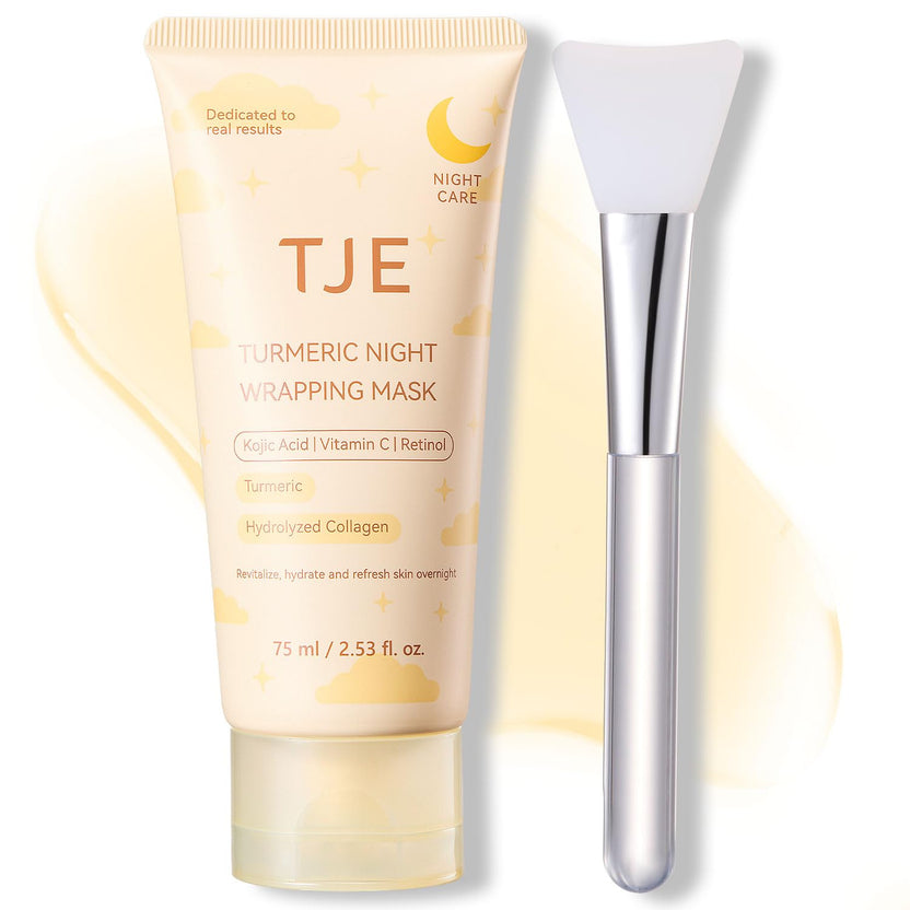 Turmeric Collagen Night Mask | Brighten & Firm Skin Overnigh – TJE Skincare